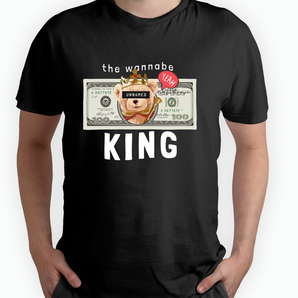Camiseta Teddy King em Algodão | Shopee Brasil