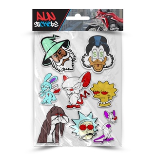 Cartela de Adesivos Universal Carro Moto Bike Stickers Mago Coelho | Shopee Brasil