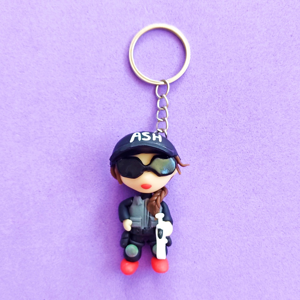 Chaveiro Chibi - Ash - Tom Clancy's Rainbow Six Siege | Shopee Brasil