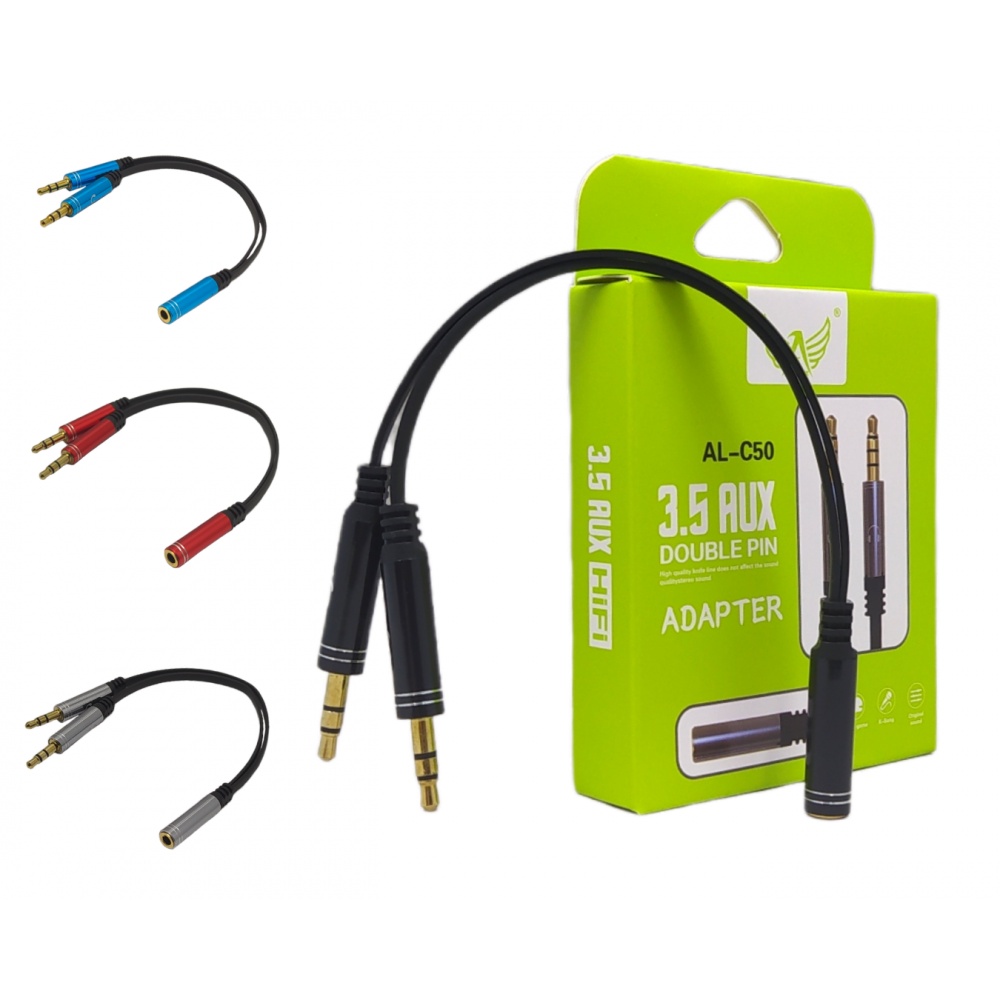 3 Cabo Adaptador Headphone P3 Para Headset (2 P2 Audio E Mic) | Shopee ...