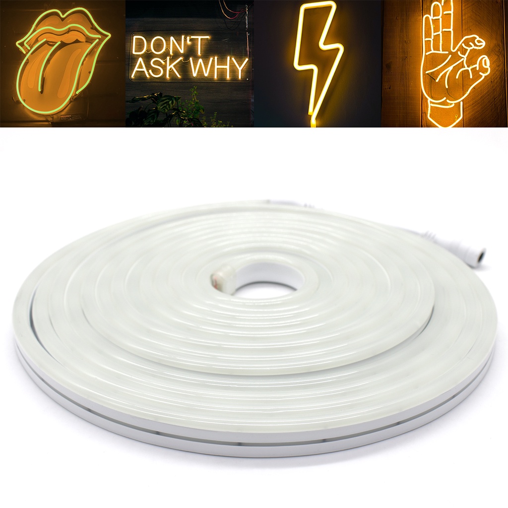 Fita Led Neon 5m Alto Brilho Corte 2,5cm Flexivel Siliconada | Shopee ...