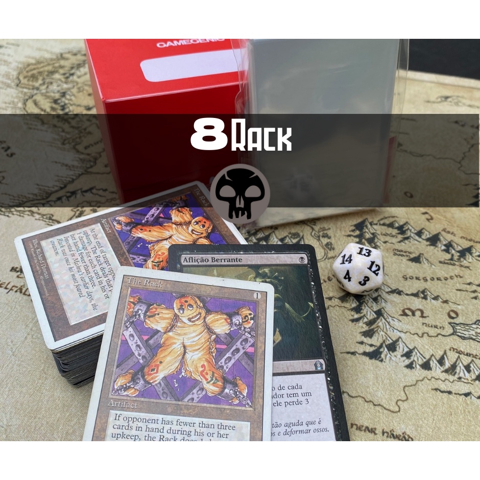 Deck Magic The Gathering 8 RACK Completo com Case, Shields e Marcador ...