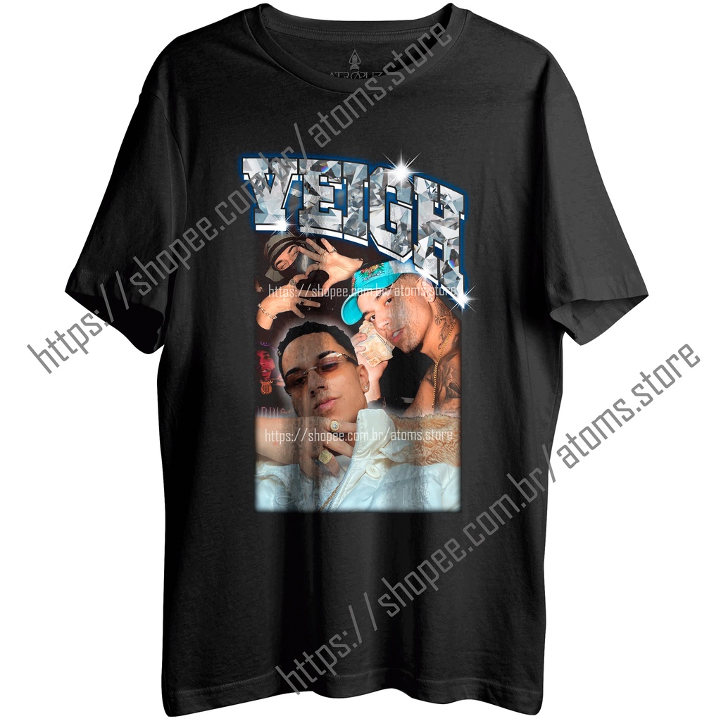 Camiseta Algodão Unissex Tshirt Graphic Tees Veigh Rapper rap hip hop trap nacional vintage ...