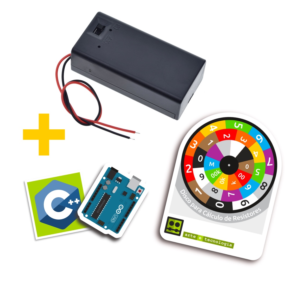 Caixa Suporte Bateria 9v Chave On/off + Pino Ac Arduino | Shopee Brasil