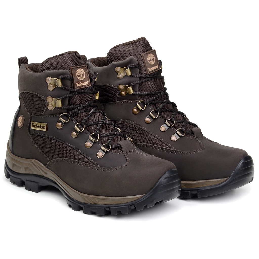Bota Timberland Chochoura Adventure Plymouth Gore-tex em Couro Trail ...