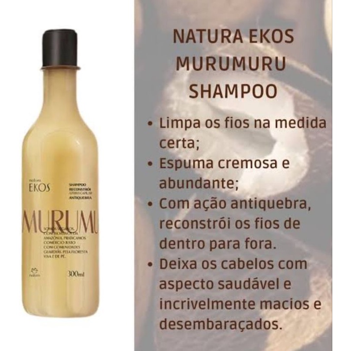 Shampoo Ekos Natura Murumuru 300 ml | Shopee Brasil
