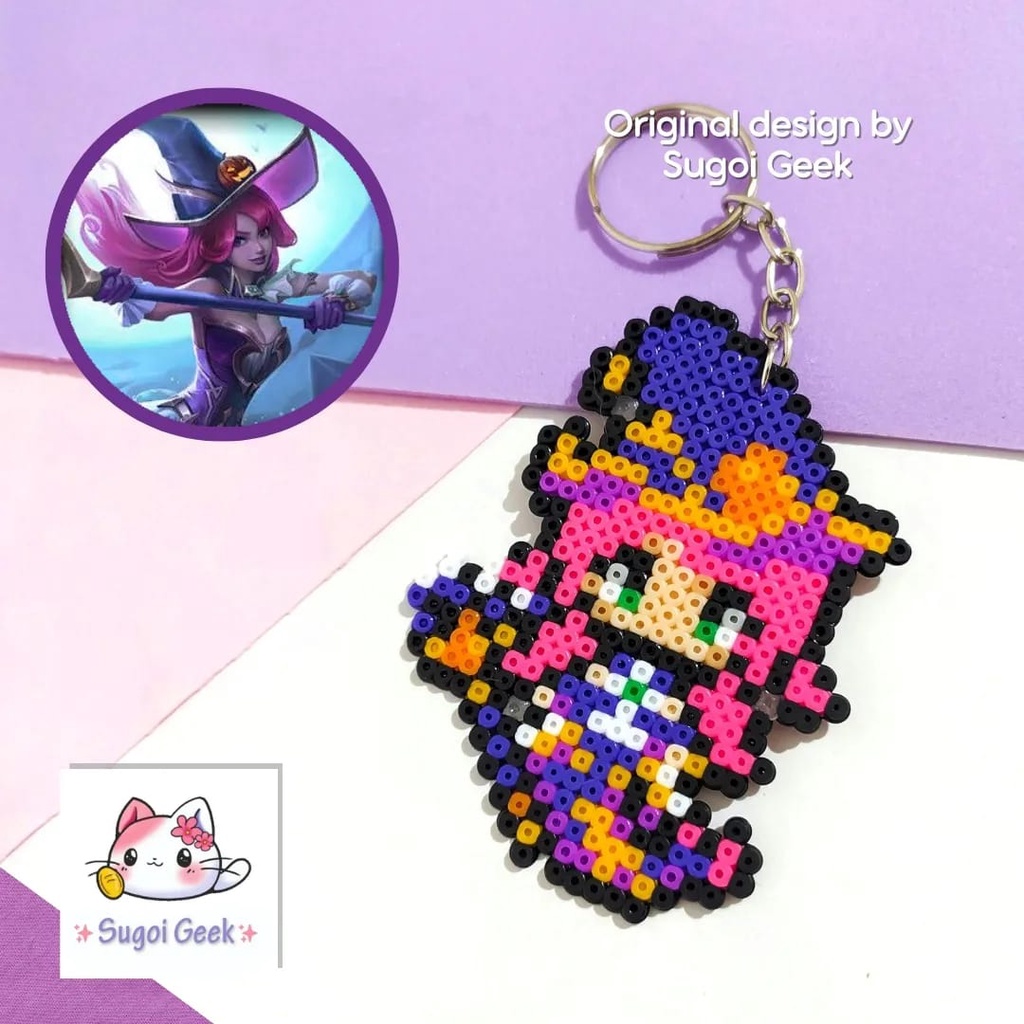 Chaveiro Nami Skins Jogo League of Legends Hama Perler Beads | Shopee ...