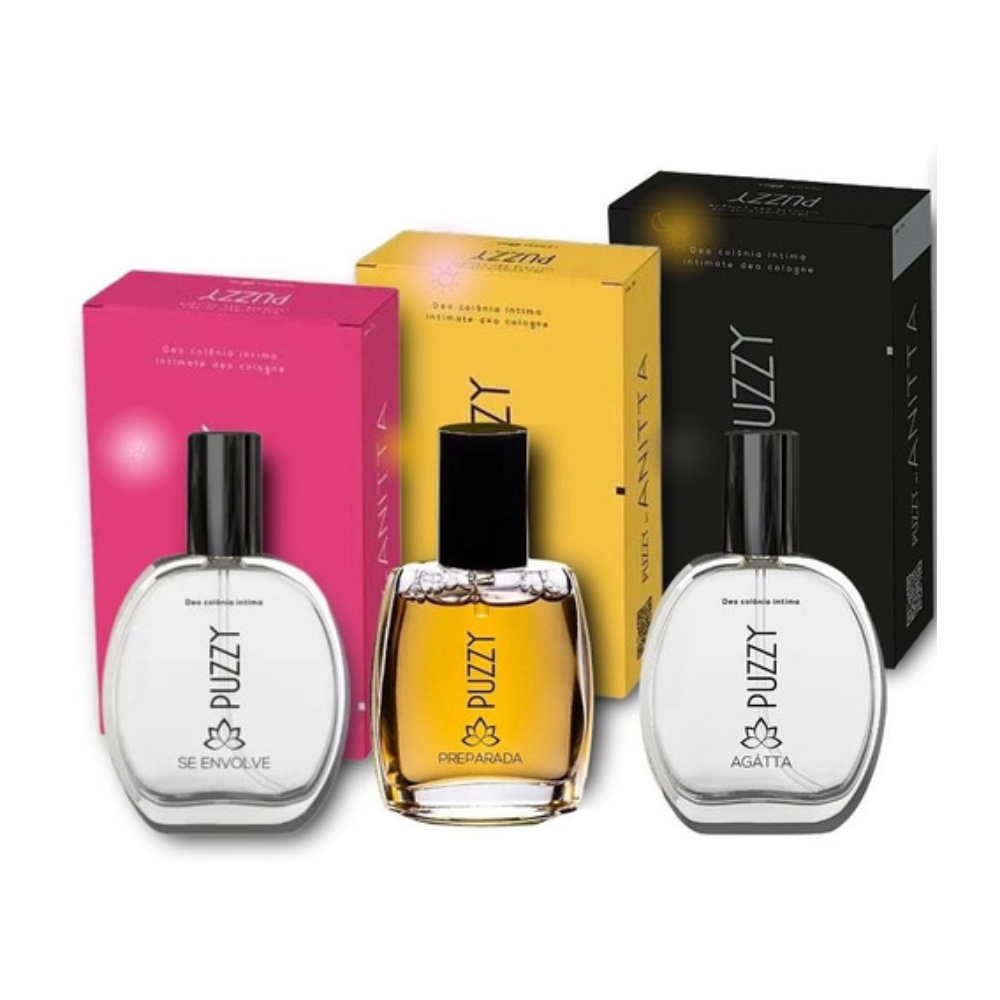 Kit Com 3 Perfumes Intimos Anitta Puzzy 25ml | Shopee Brasil
