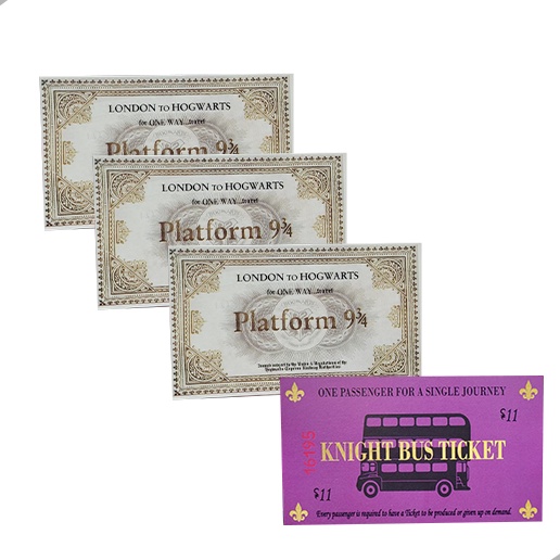 Kit Tickets Harry Potter Plataforma 9 3/4 e Bus Ticket Papel | Shopee ...
