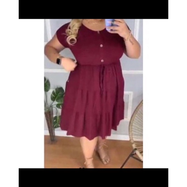 Vestido Três Maria Plus Size em Viscolycra Tamanho GG G1 G2 G3 | Shopee ...