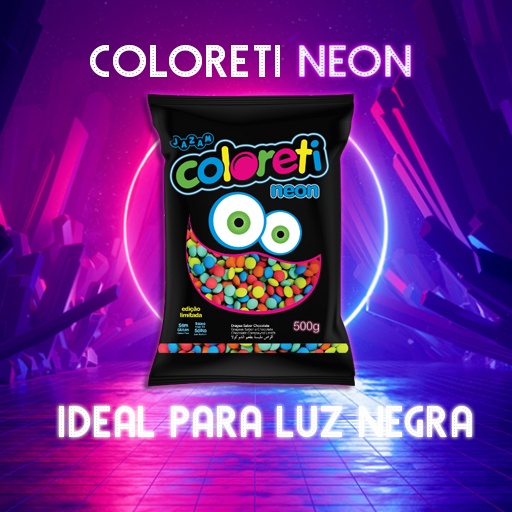 Coloreti Chocolate Neon 500g | Shopee Brasil