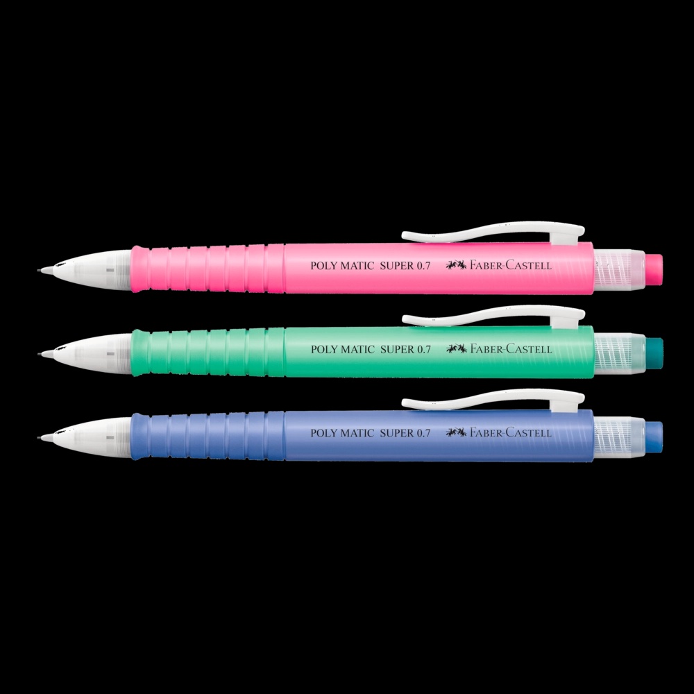 LAPISEIRA POLY MATIC SUPER 0,7 FABER CASTELL | Shopee Brasil