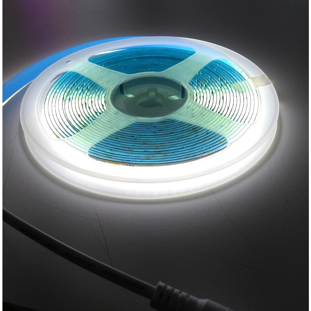 Fita Led 100 lm/w Cob 5m 12v 360leds/m Branco Frio 6500k (observação ...