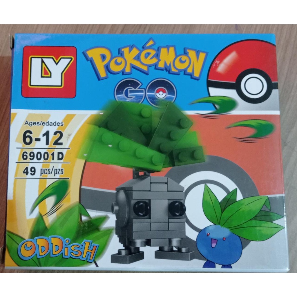 Kit tipo Lego tema Pokémon Oddish | Shopee Brasil
