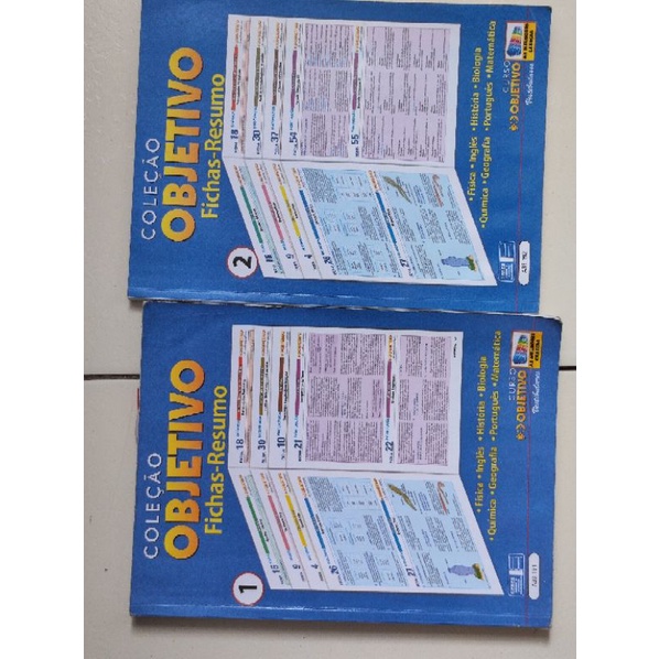 kit apostilas de resumo objetivo vestibular | Shopee Brasil