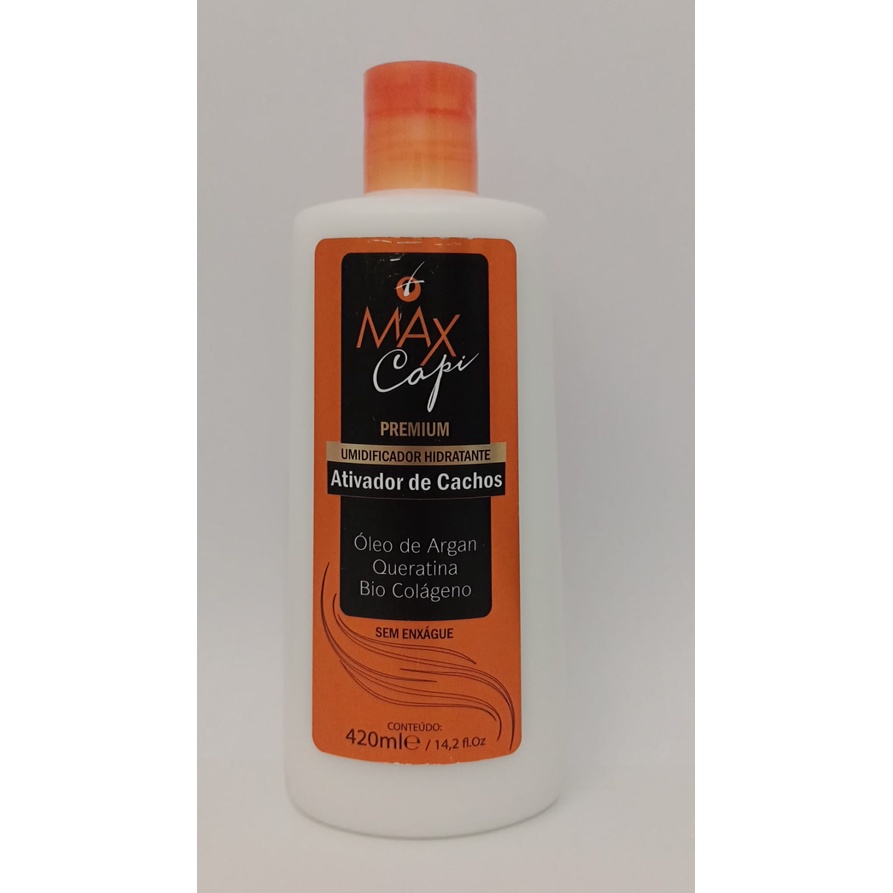 Max Capi premiun ativador de cachos umidificador hidratante 420ml ...