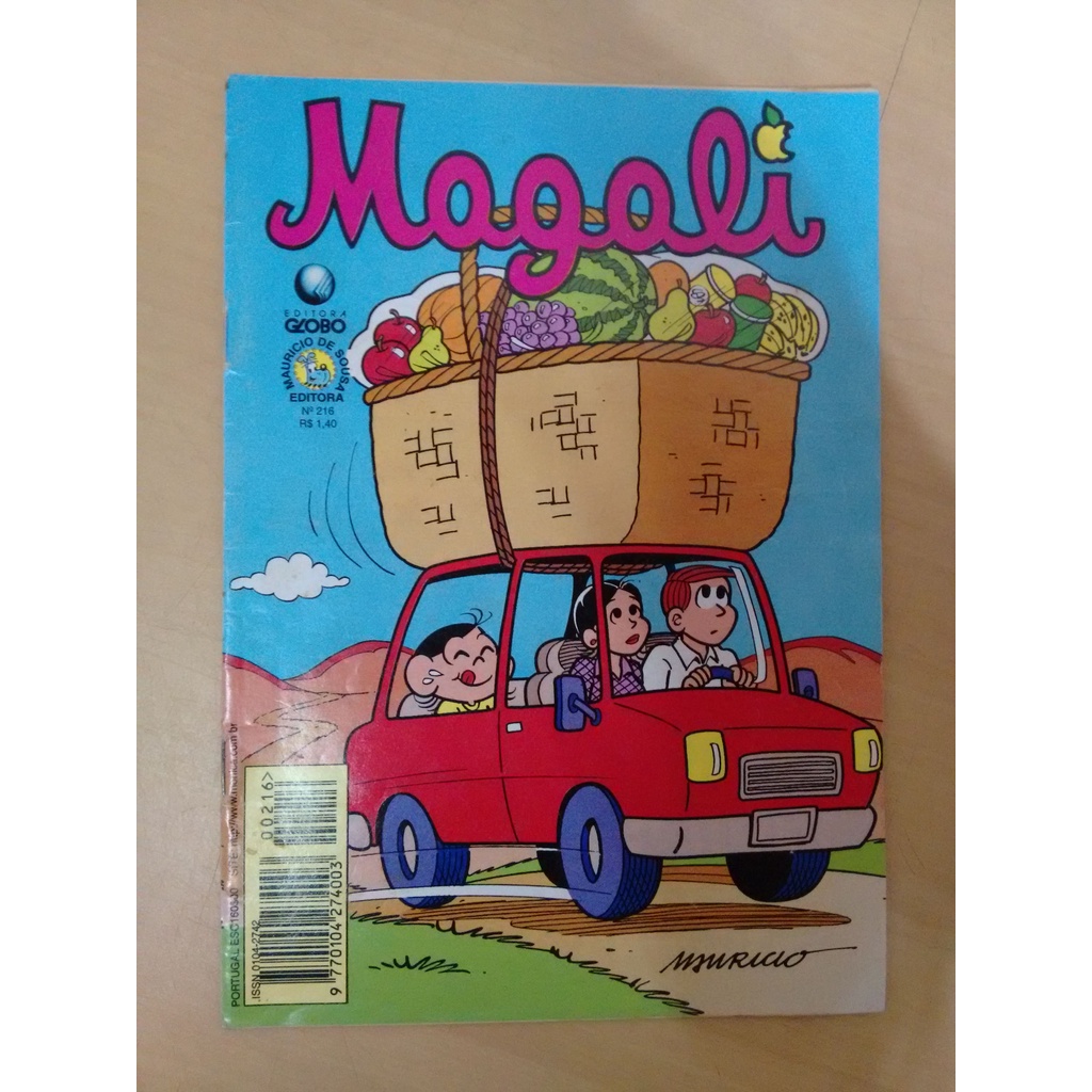 Gibi Turma Da Mônica 216 Magali Editora Globo 248w | Shopee Brasil