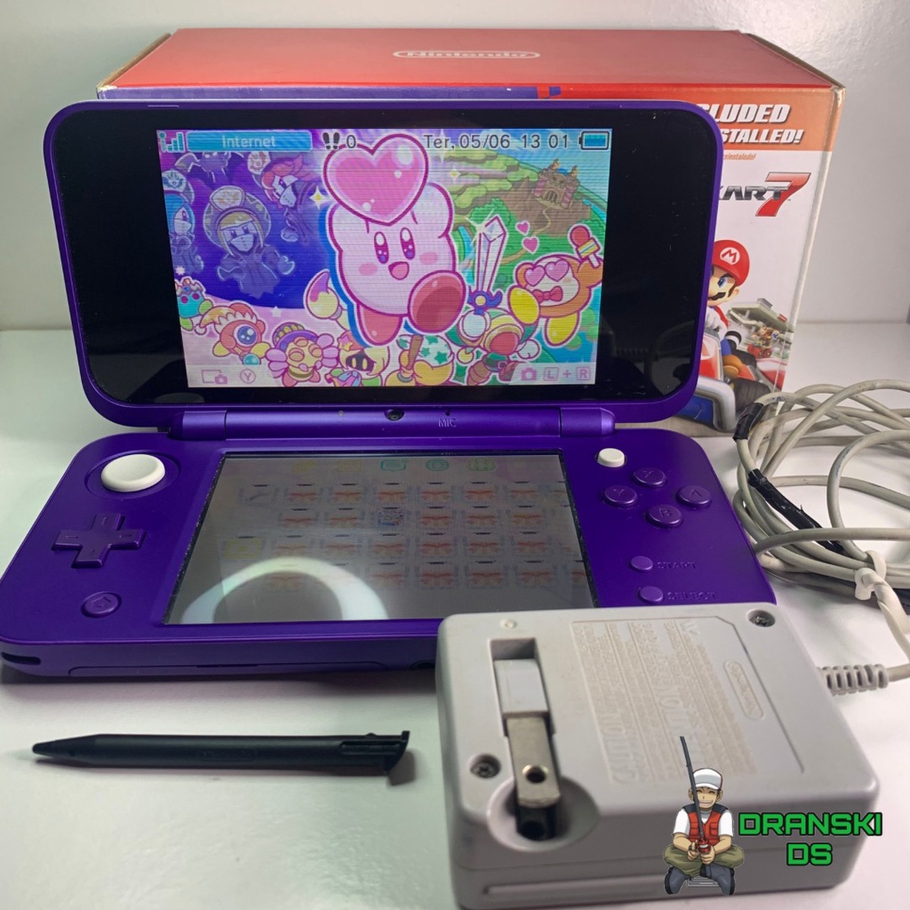 Nintendo New 2ds XL Edição Mario Kart 7 64GB + Muitos Jogos | Shopee Brasil