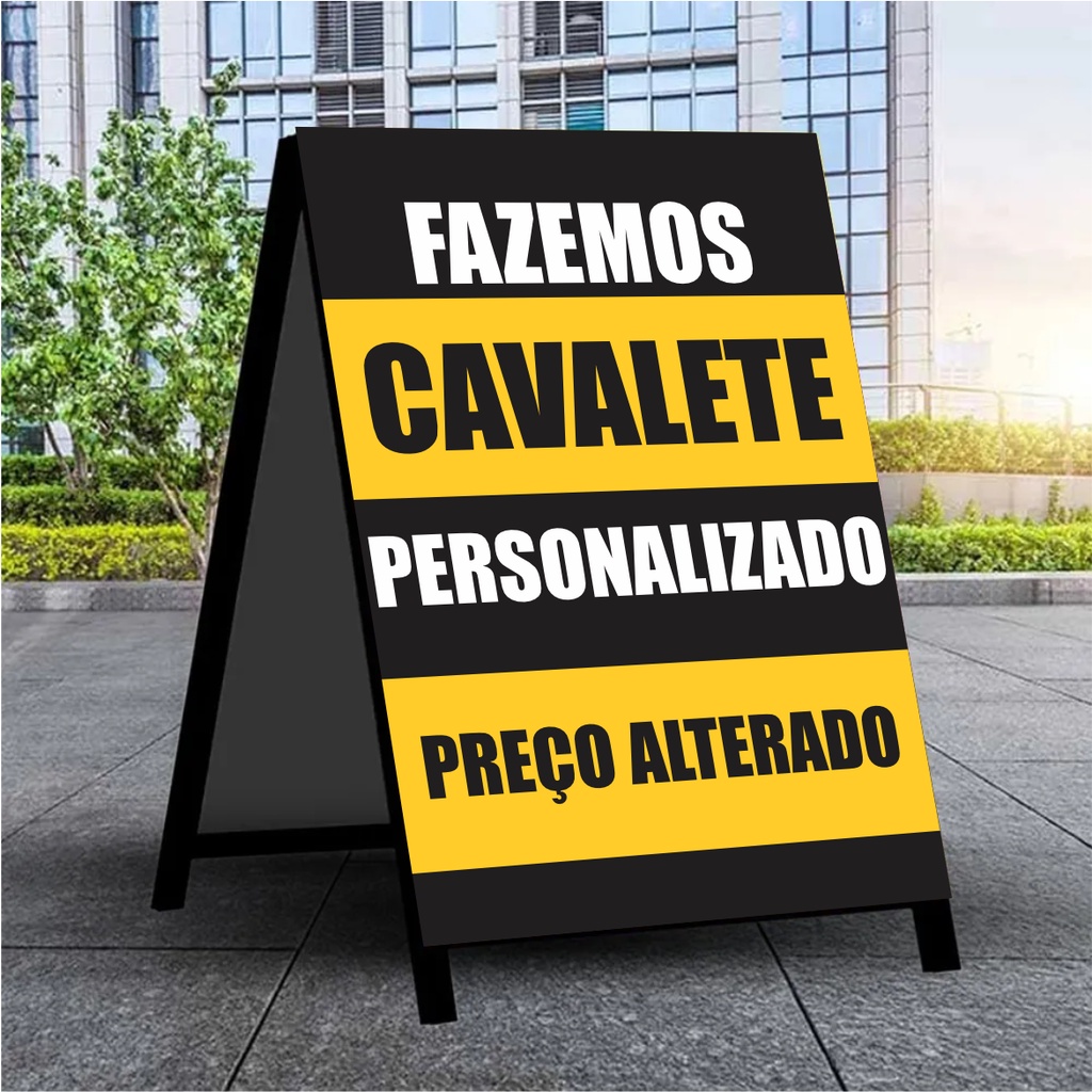 Cavalete personalizado 45x65 | Shopee Brasil