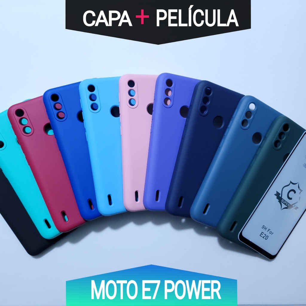 Capa Capinha Silicone Aveludada para Motorola Moto E7 POWER | Shopee Brasil