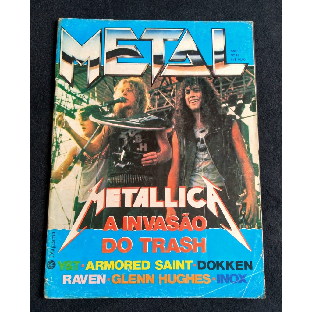 Revista Metal 21 - Metallica (dokken, Raven, Hughes, Inox) | Shopee Brasil