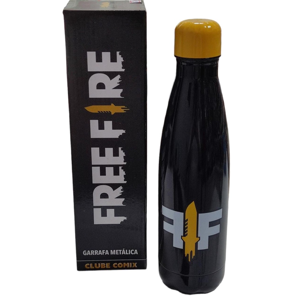 Garrafa Metálica Free Fire 500 Ml Clube Comix Pronta Entrega | Shopee ...
