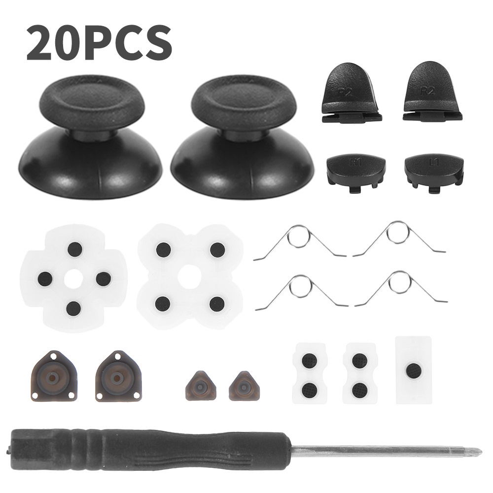 Controle Playstation 4 Ps4 Botão Gatilho L1 L2 R1 R2 Borracha Condutiva ...
