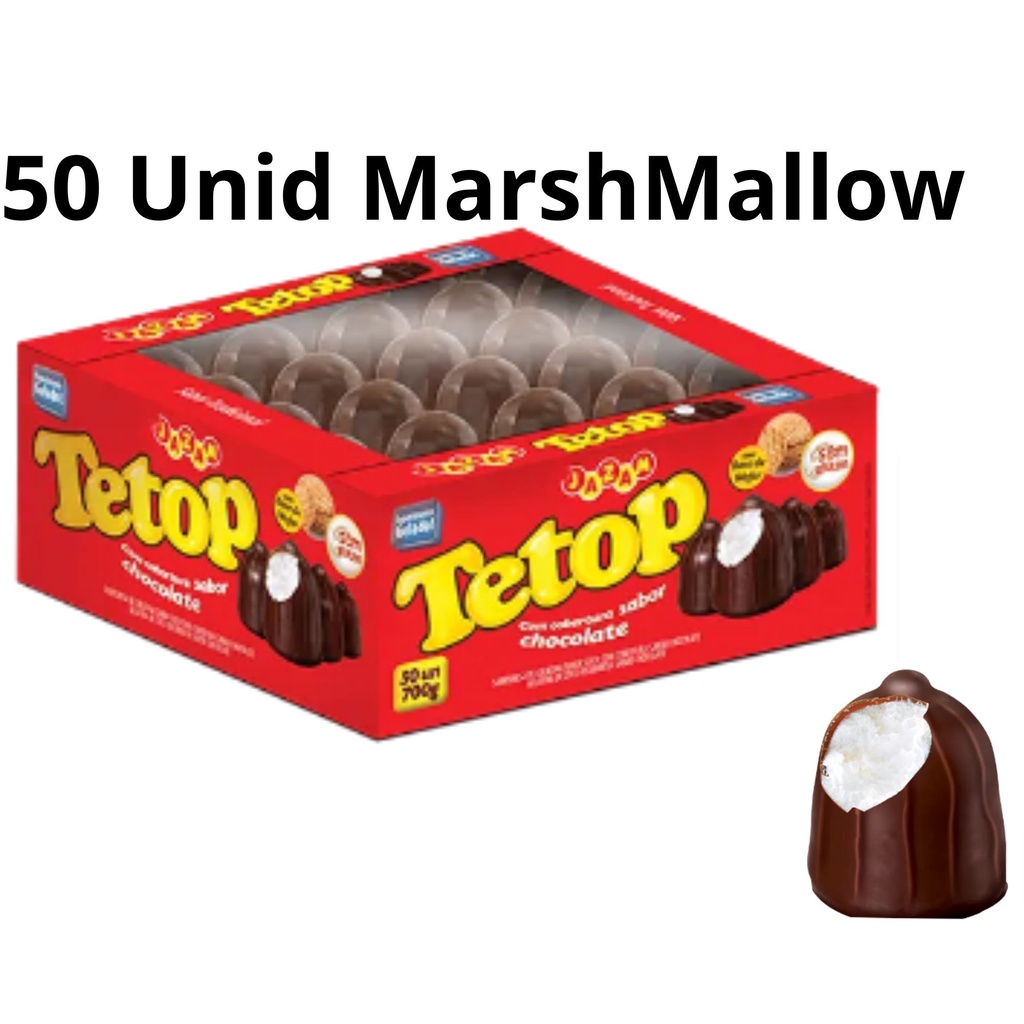 Doce Tetop Teta de Nega Jazam - caixa c/50 un de 14g - Base de Wafer ...