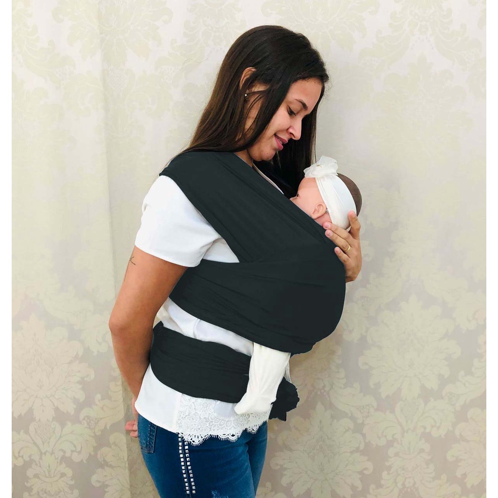 Sling Wrap Canguru Malha - Pano Para Carregar Bebê - Segura Bebê ...