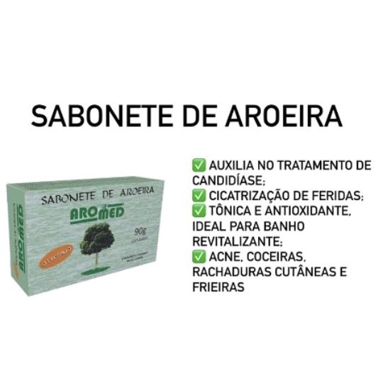 Sabonete aroeira aromed 90g | Shopee Brasil