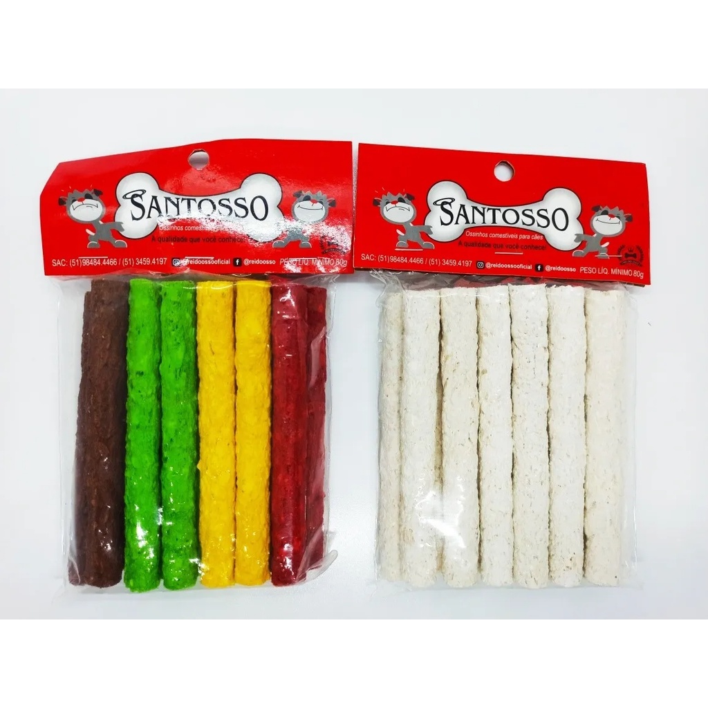 Ossinhos Ossos Comestíveis Para Cães Palitos Naturais Santosso | Shopee ...