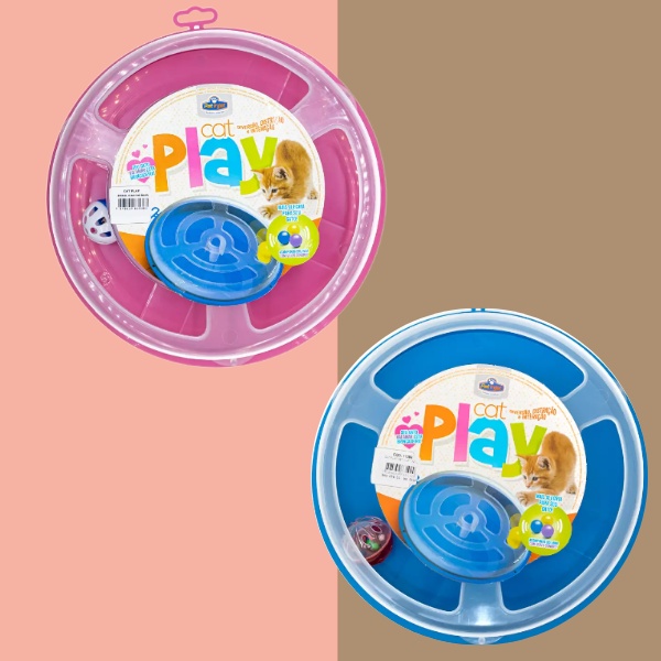 Brinquedo interativo funcional para gatos Cat Play com bolinha com ...