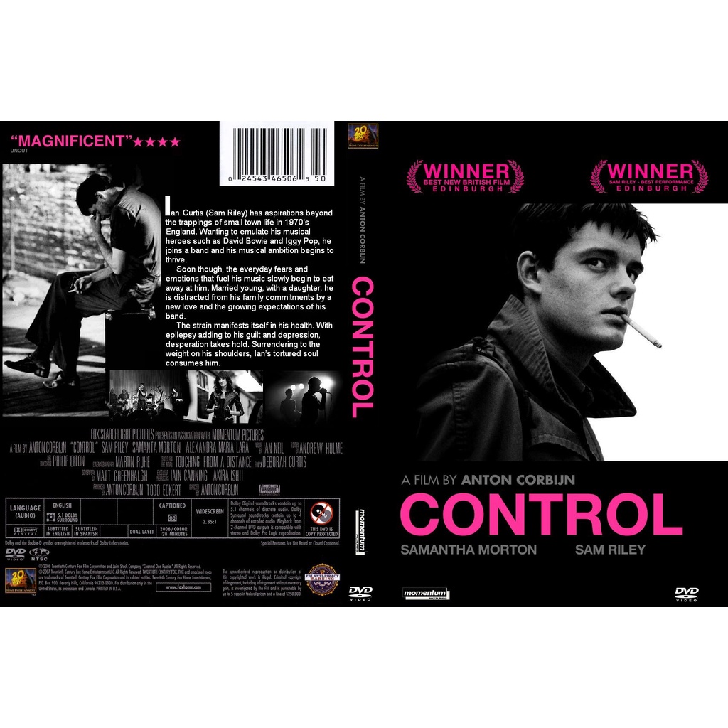 Controle A História De Ian Curtis Control 2007 Hd Legendado Dvd ...