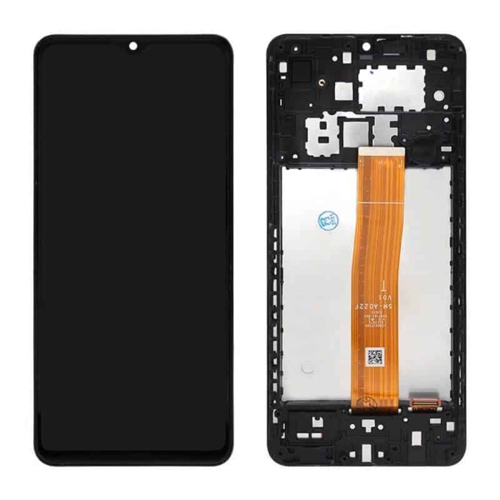 Tela Frontal Display Touch LCD Compatível com Samsung A02 A022 Com Aro ... Tela Frontal Display Touch LCD Compatível com Samsung A02 A022 Com Aro ...