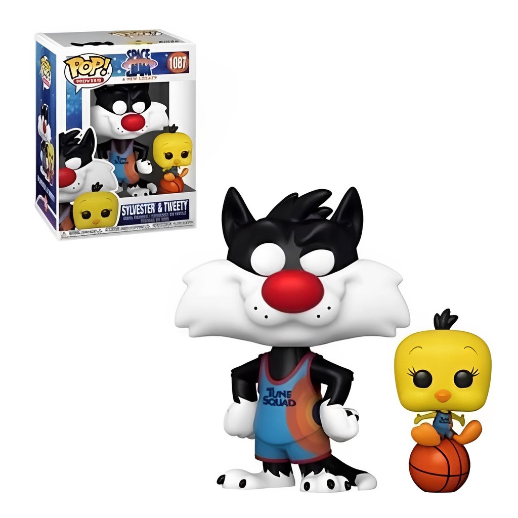 Funko Pop Frajola e Piu-Piu 1087 Space Jam Looney Tunes | Shopee Brasil