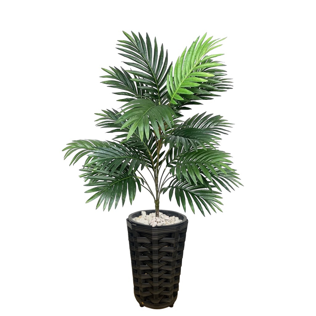 Planta Artificial Coqueiro Palmeira 1m com 15 folhas | Shopee Brasil