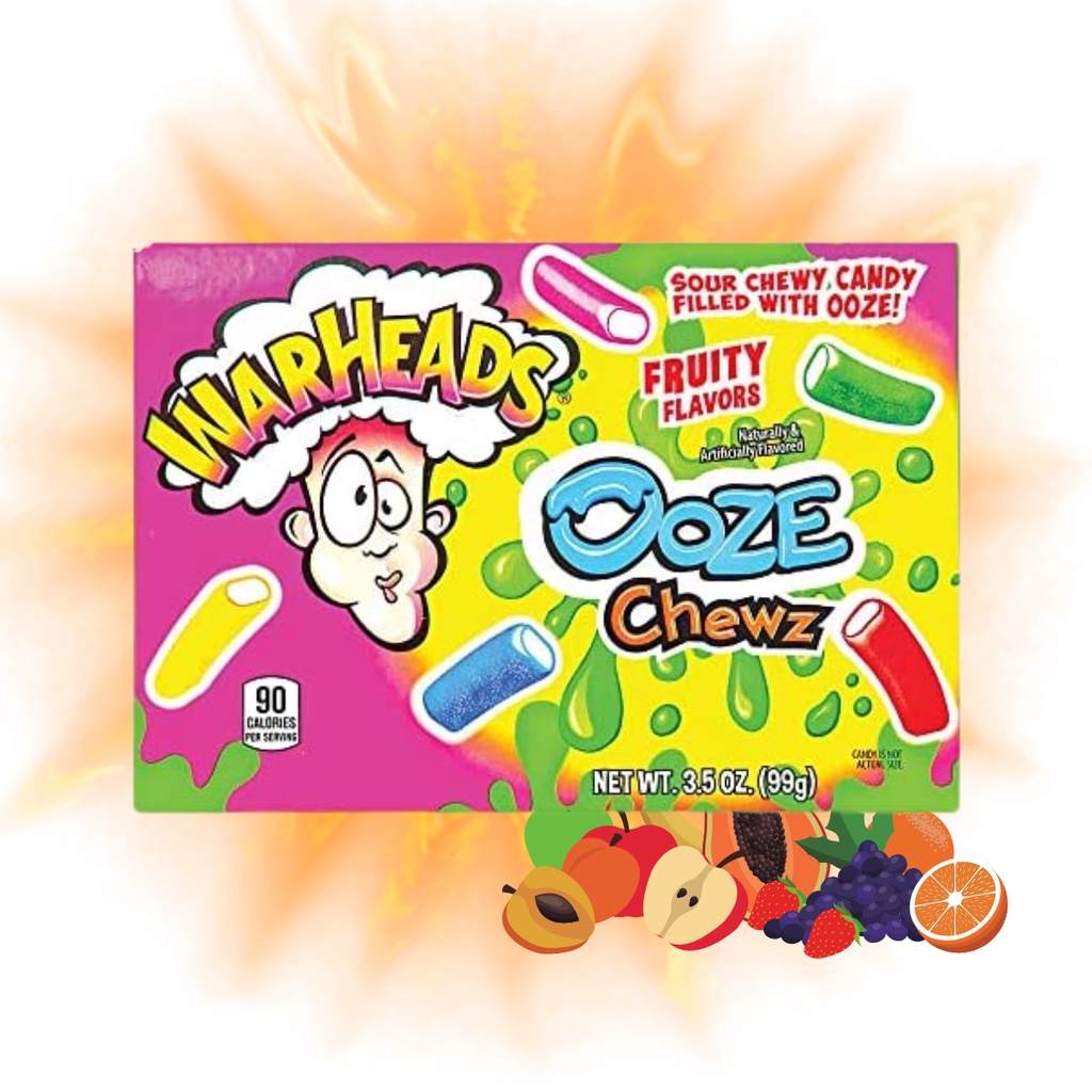 Gomas Ooze Chewz Sour Warheads box 99g - Frutas Importado | Shopee Brasil