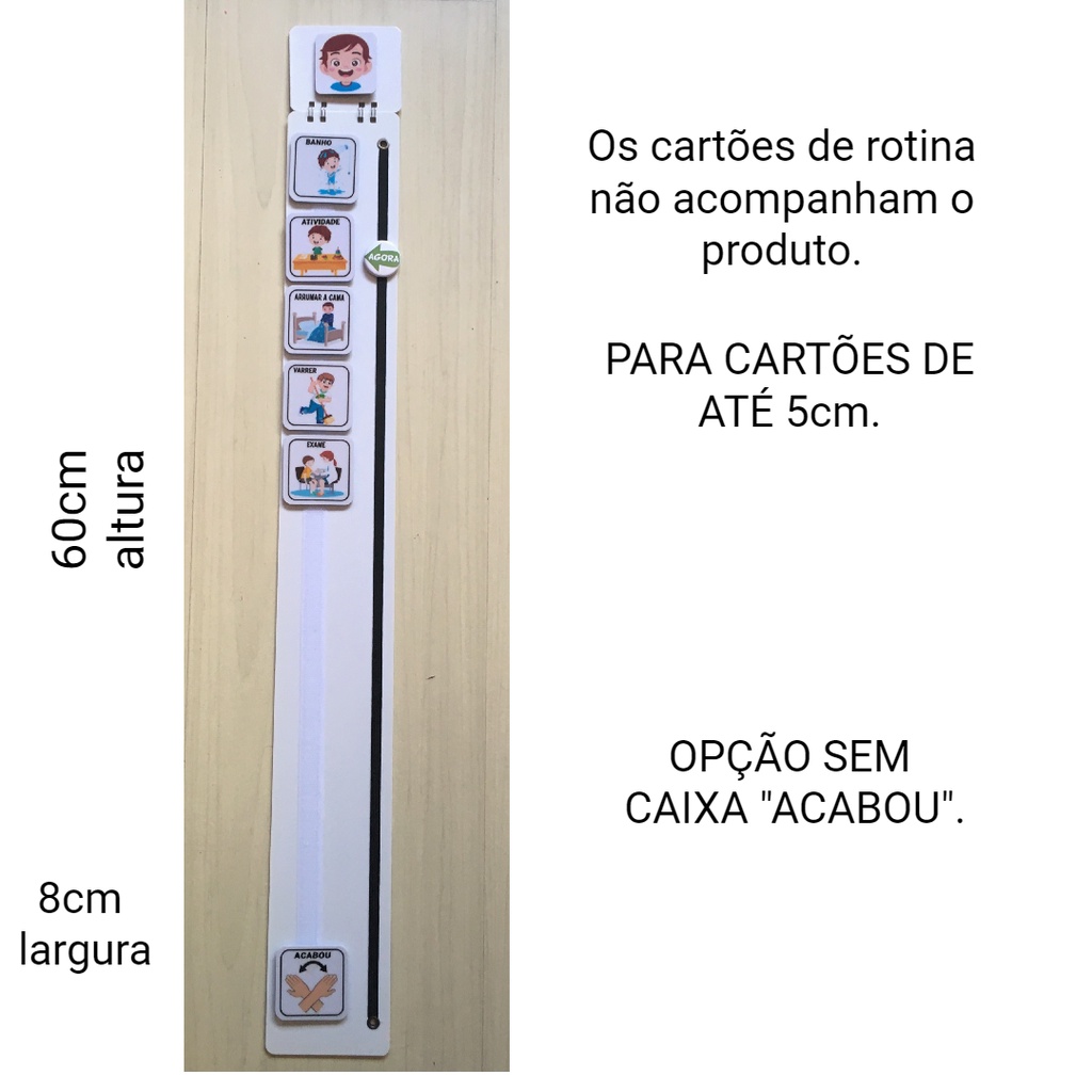 RÉGUA DE ROTINA COM MARCADOR DE EVENTOS "AGORA" | Shopee Brasil