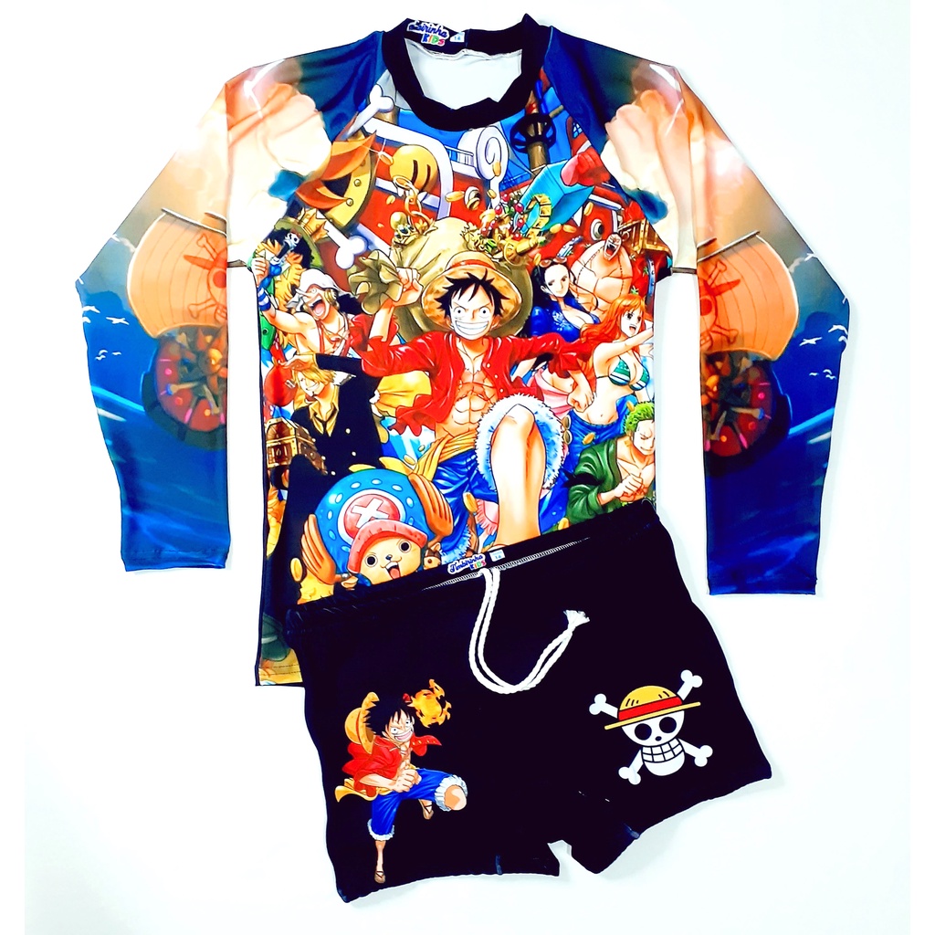 CAMISA E SUNGA UV PROTEÇÃO SOLAR ONE PIECE MENINO PRAIA | Shopee Brasil