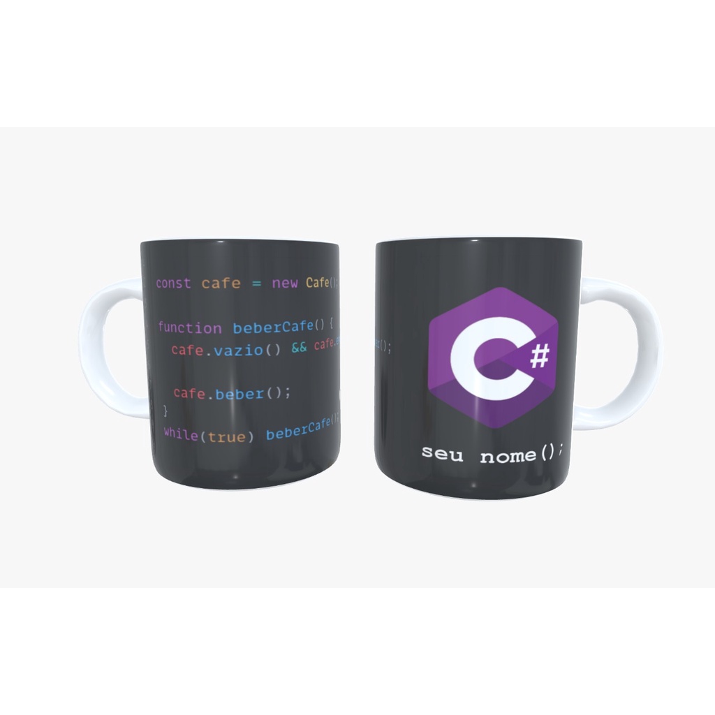 Caneca de Programadores C Sharp C# | Shopee Brasil