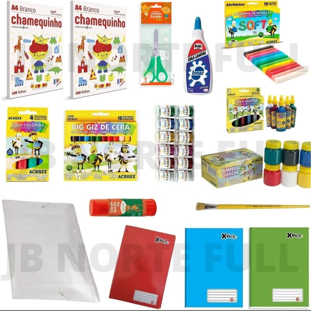 Kit De Material Escolar Para Volta As Aulas Barato Promoção Revenda ...