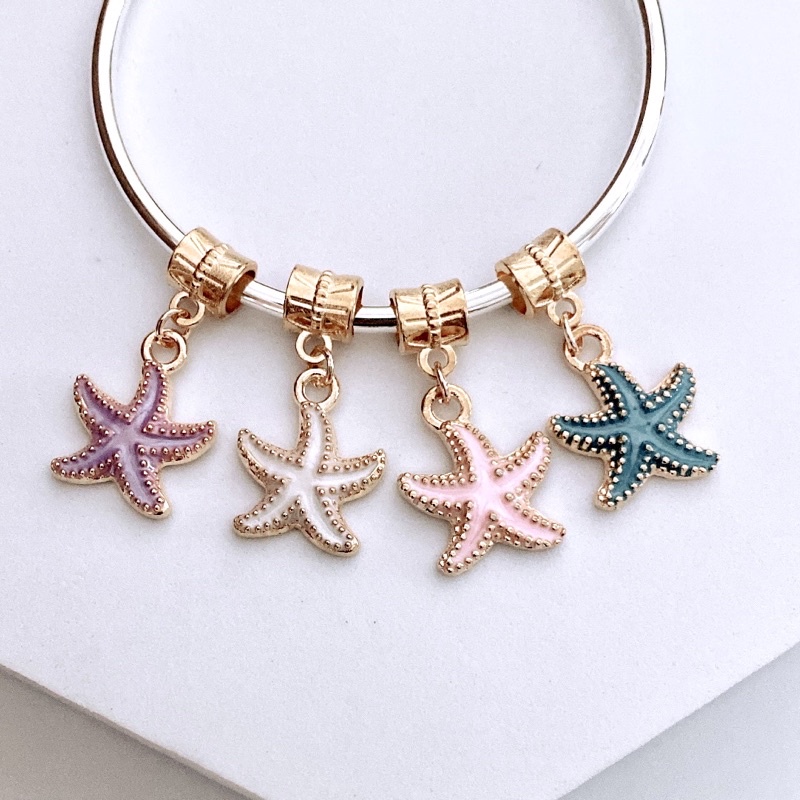 Berloque Pingente Estrela do Mar Rosê Gold Charm | Shopee Brasil