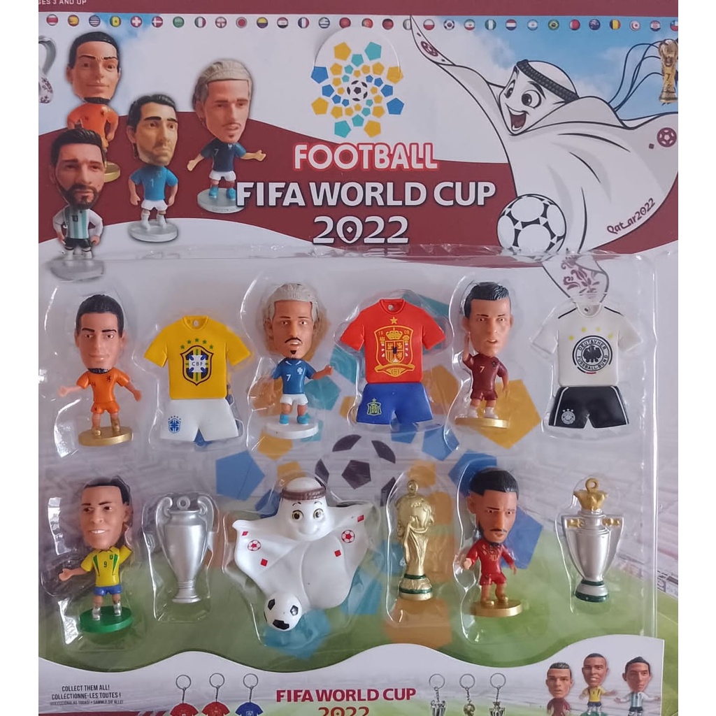 Cartela Bonecos Da Copa Do Mundo Futebol 2022 | Shopee Brasil