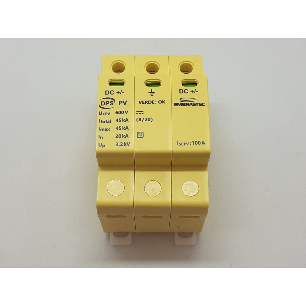 Dps Dc Solar Protetor De Surto Embrastec 600v 45ka Fotovoltaico ...