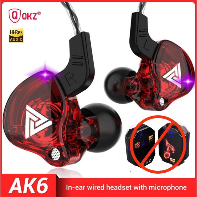 Fone de Ouvido QKZ AK6 profissional com microfone retorno de palco DJ ...