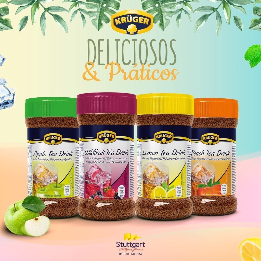 Chá Importado Instantâneo Krüger 400g | Shopee Brasil