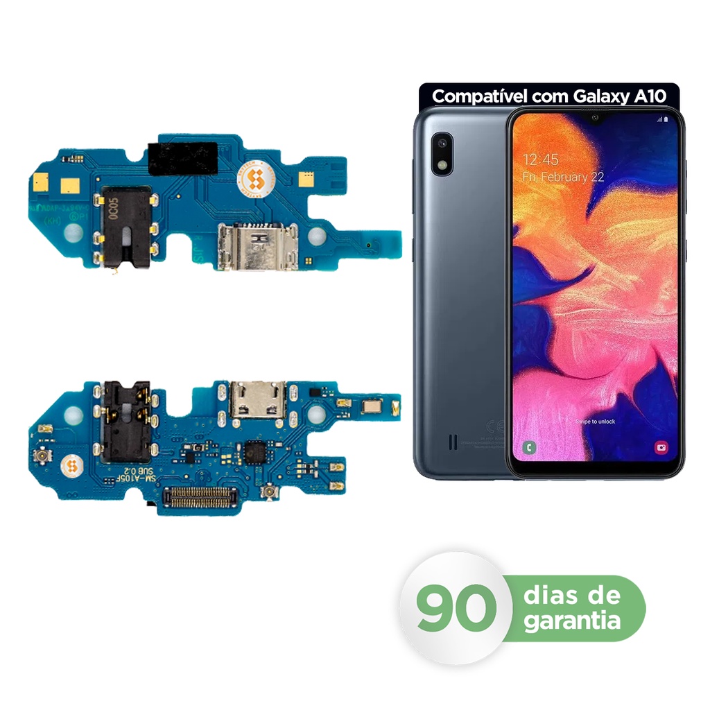 Conector De Carga Flex Placa Compativel Samsung A10 A105 | Shopee Brasil