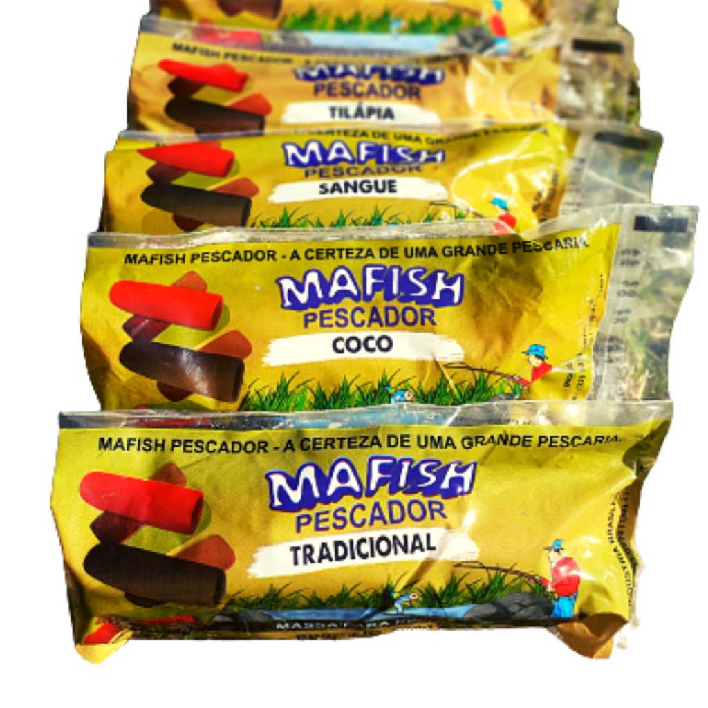 Mafish Fedidinha Massa de Pesca Pronta 200gr Todos Sabores | Shopee Brasil