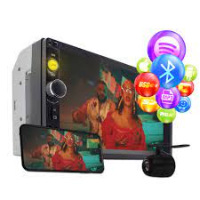 Central Multimídia Universal 2 Din Mp5 Bt Espelha Dvd | Shopee Brasil