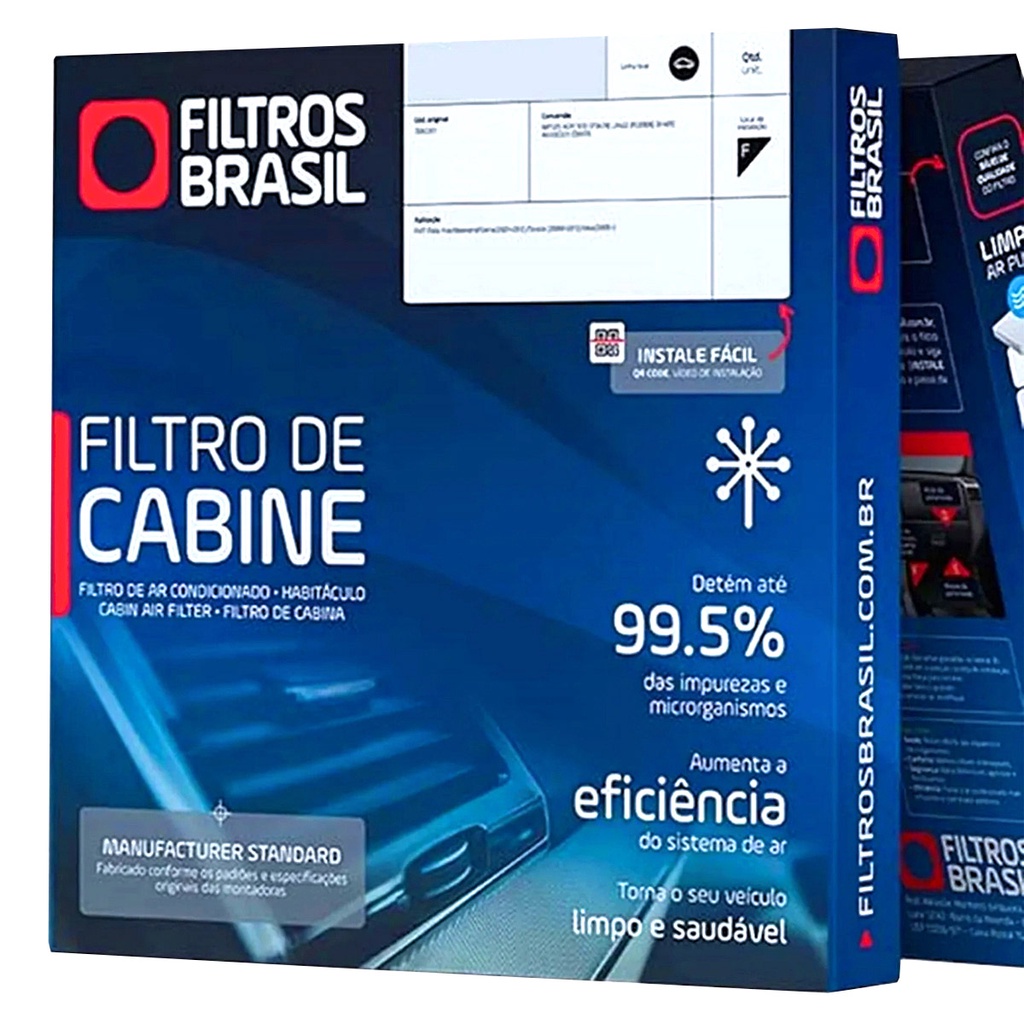 Filtro De Cabine Ar Condicionado Filtros Brasil Ford Ka Ecosport New Fiesta 2010 2011 2012 2013 ...